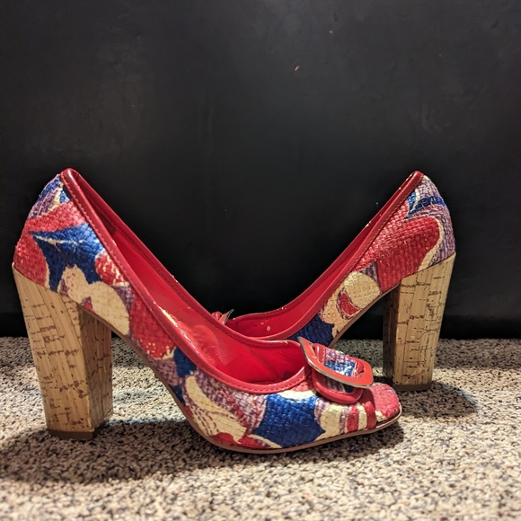 BAMBOO | Shoes | Multicolored Bamboo Heels | Poshmark